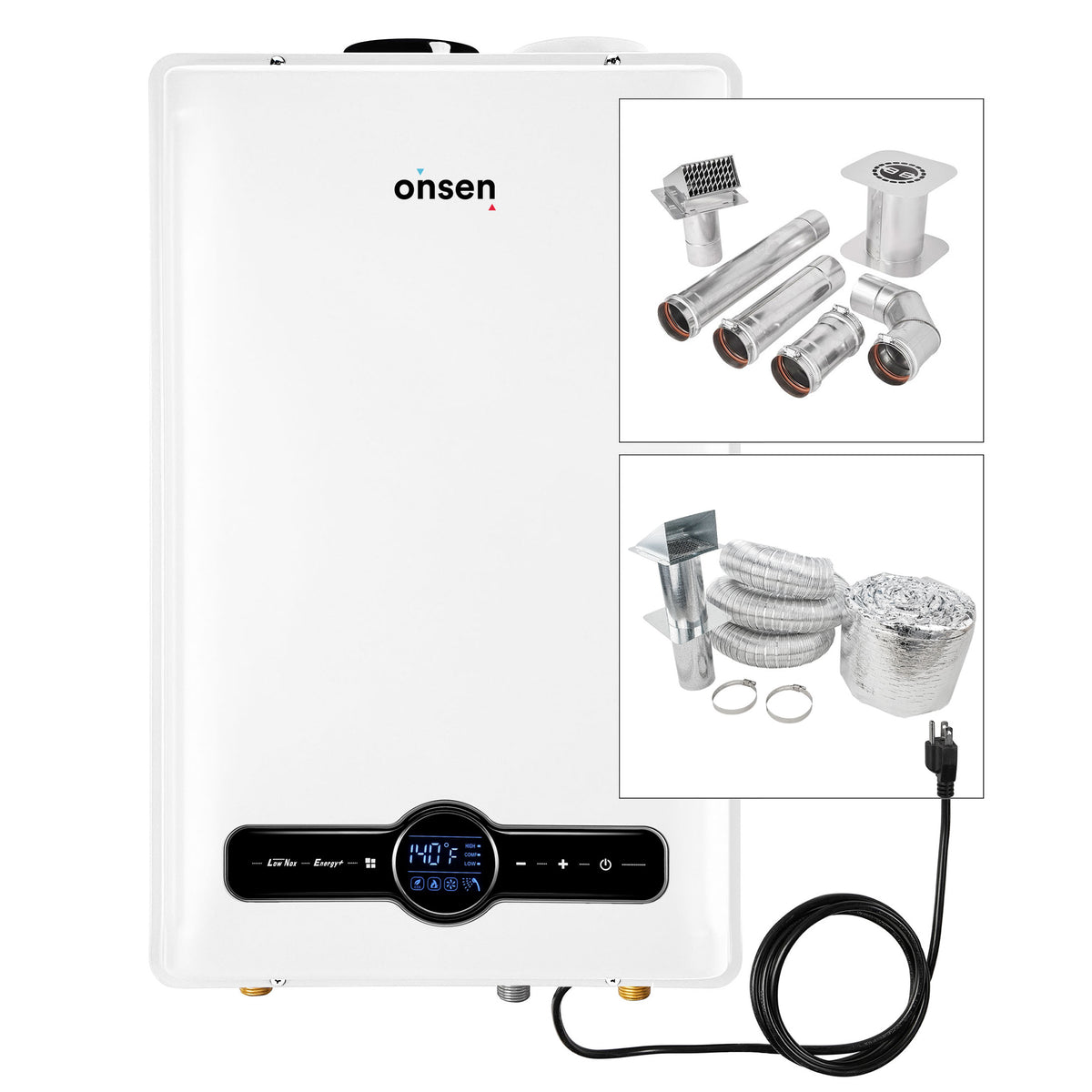 Onsen 26L Indoor Natural Gas Tankless Water Heater 6.9 GPM 180K BTU (w ...